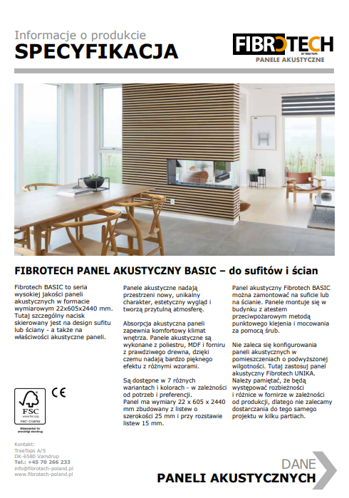 Informacje o produktach - Fibrotech