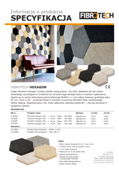 Informacje o produktach - Fibrotech